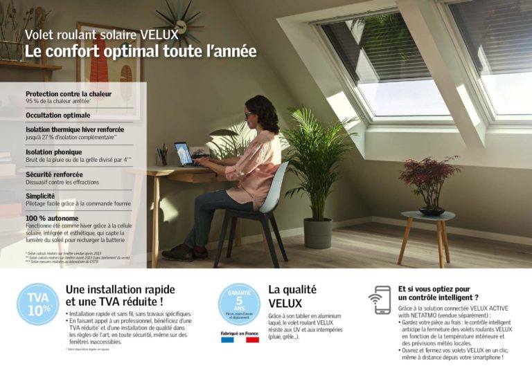 Promo VELUX sur les volets roulants solaires jusqu’à 100€ de remboursés ...