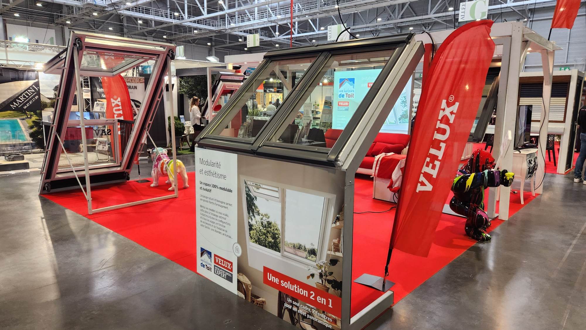 Présentation en avant première de la verrière VELUX 2 en 1 à la Foire d ...